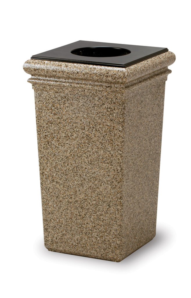 Square Waste Container - StoneTec