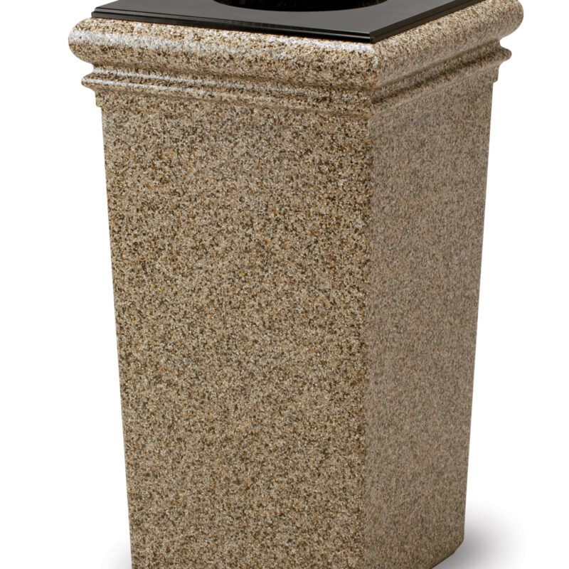 Square Waste Container - StoneTec