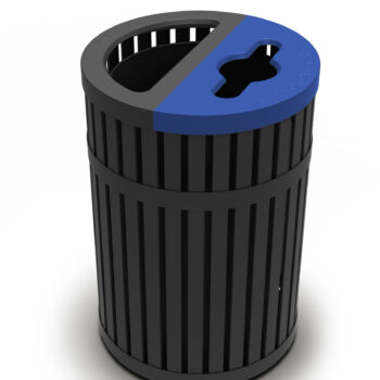 Open-Top Waste Container in Stainless Steel