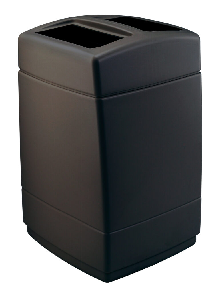 Square Waste Container with Open Top