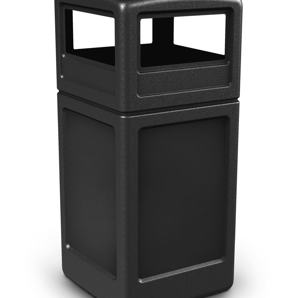 Square Waste Container with Dome Lid