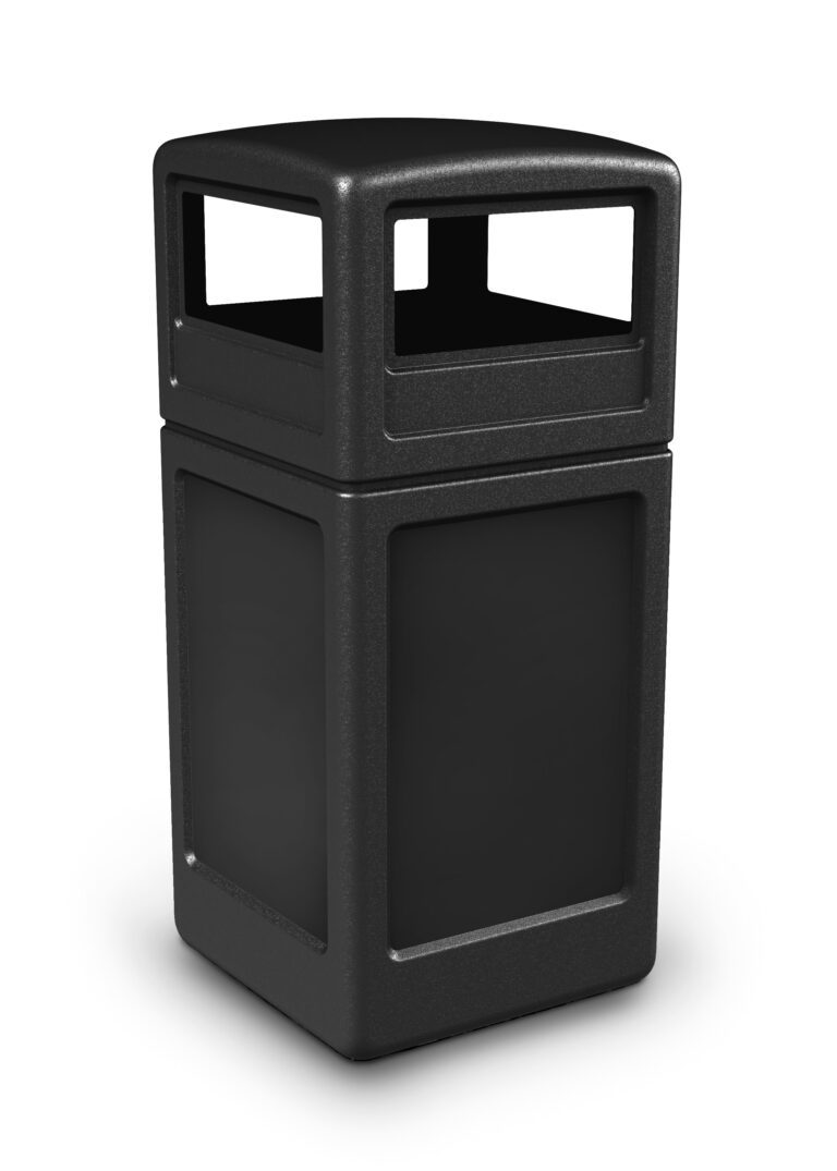 Square Waste Container with Dome Lid
