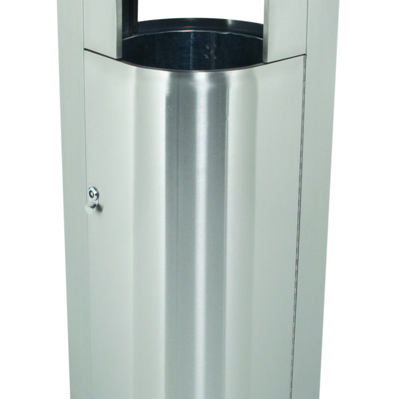 Stainless Steel Waste Container - Leafview1 20 Gallon