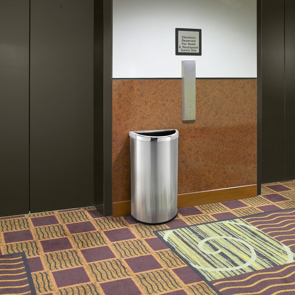 Waste Container - Half Moon 15 Gallon