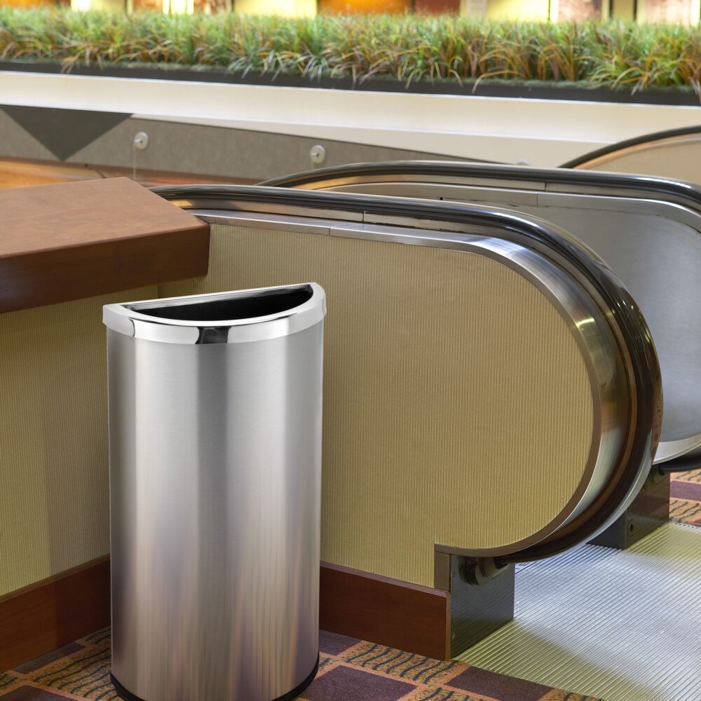 Waste Container - Half Moon 15 Gallon