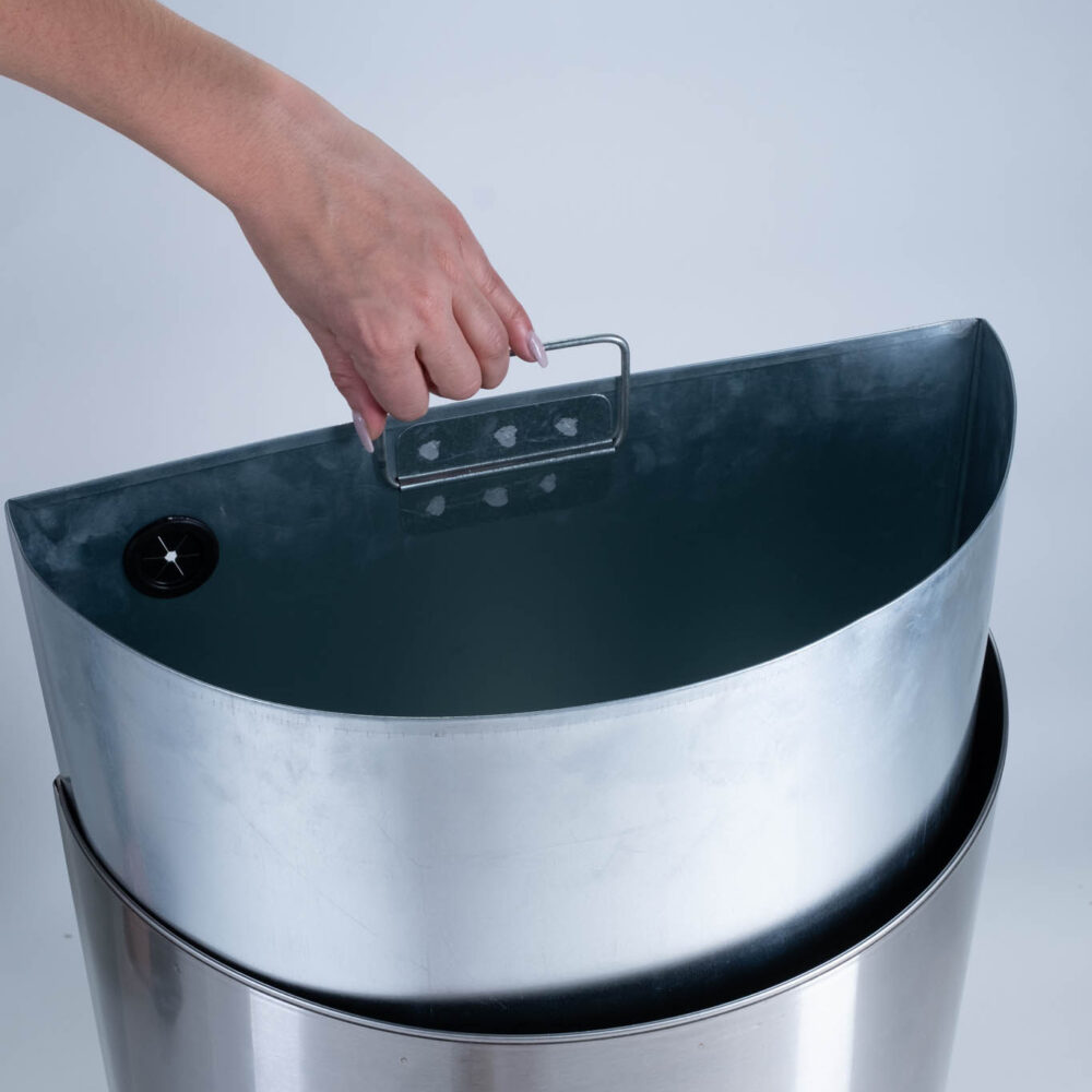 Waste Container - Half Moon 15 Gallon