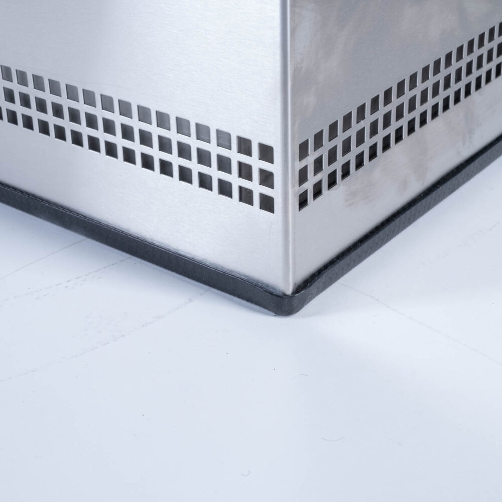 Open-Top Waste Container in Stainless Steel