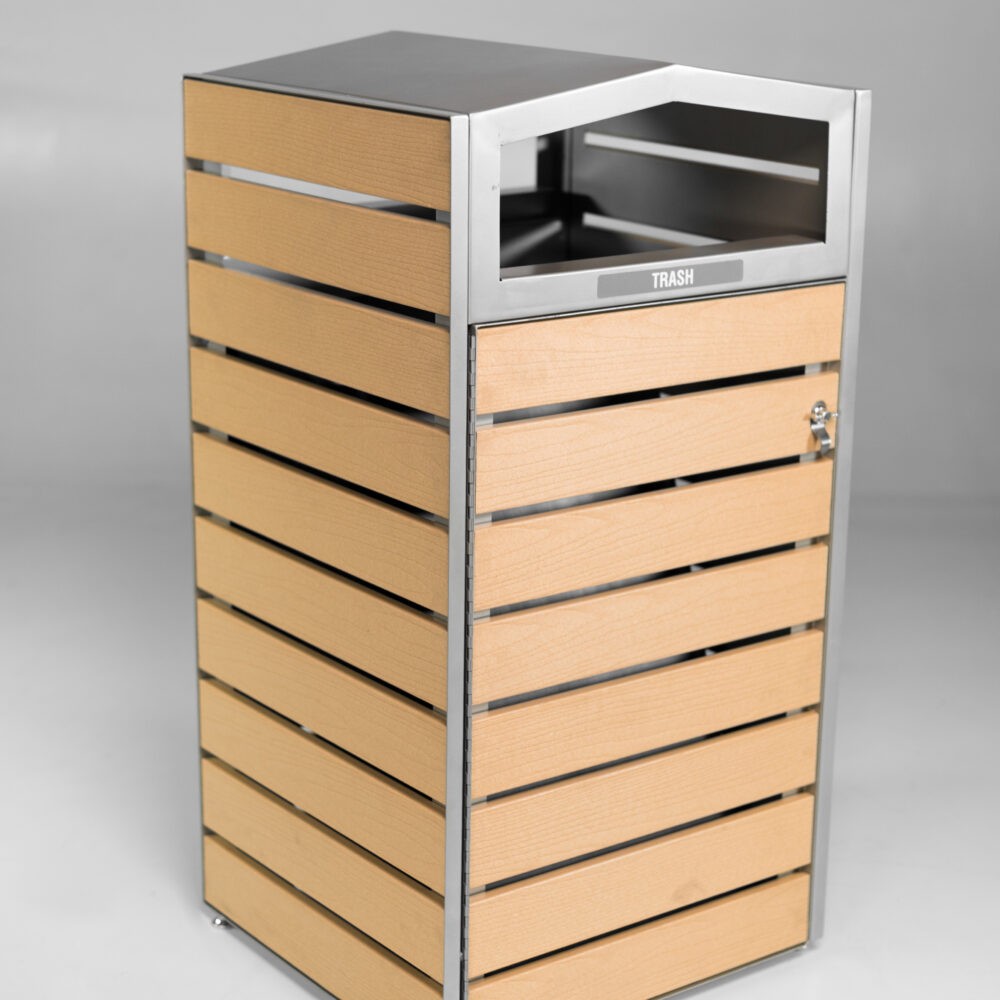 Open-Top Recycling Receptacle - Imprinted